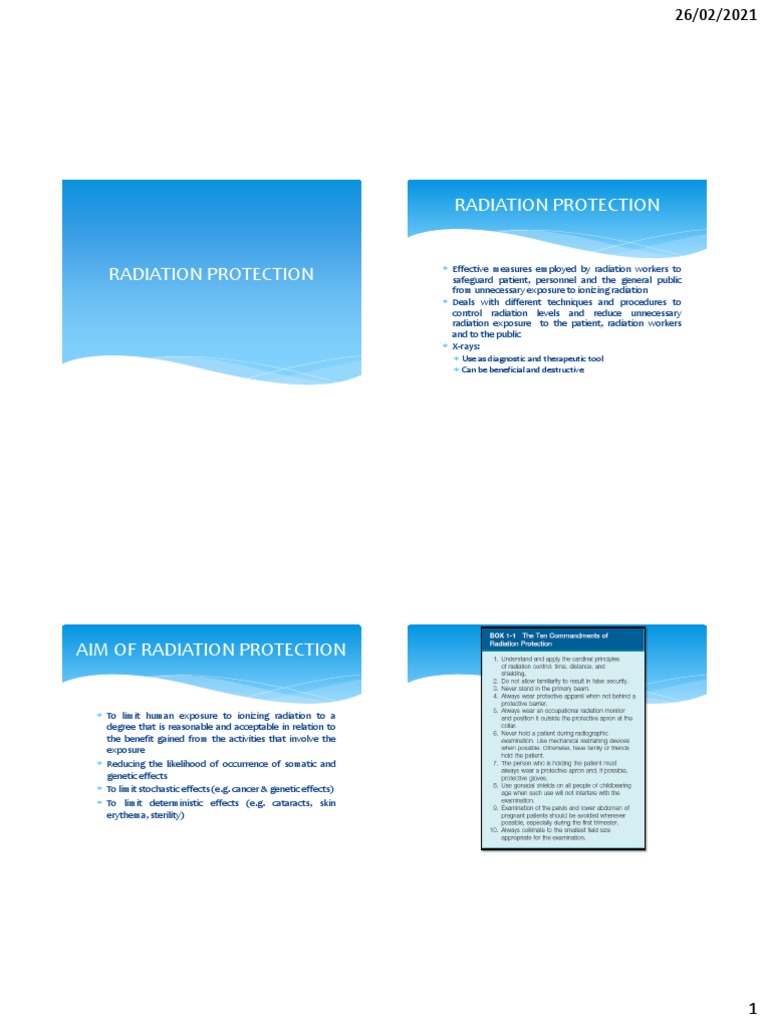 Radiation Protection 2021 | PDF | Ionizing Radiation | Radiation Protection