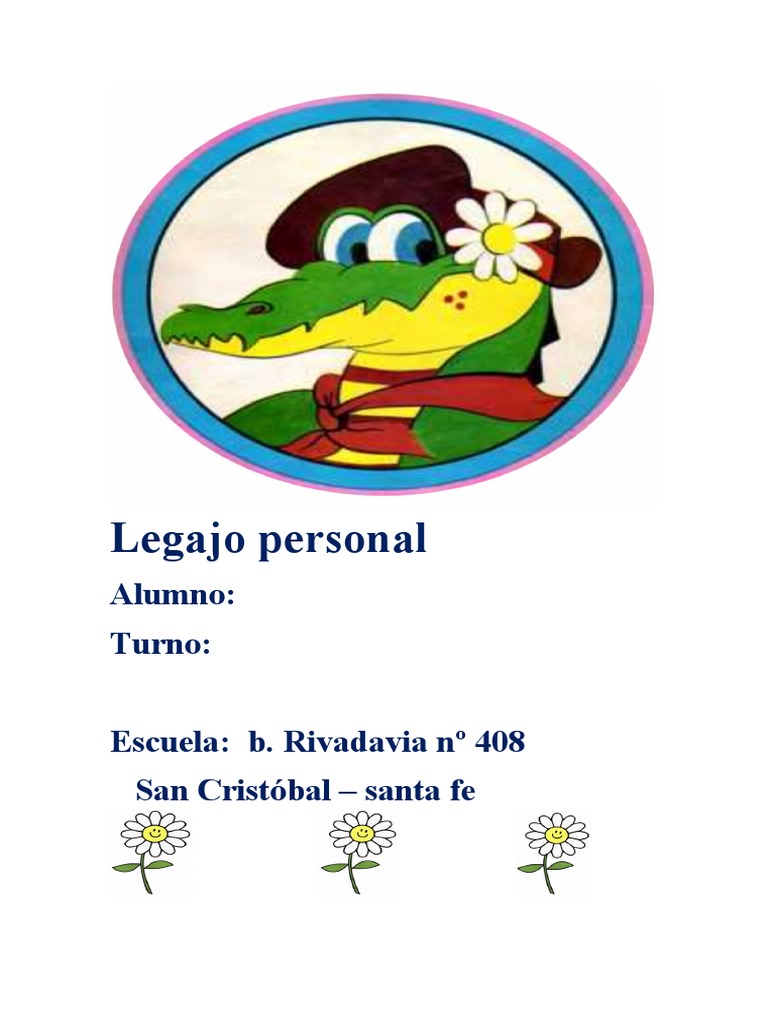 Carátula Legajo Alumnos | PDF