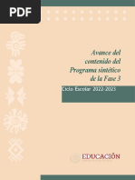 Avance Programa Sintético Fase 3 | PDF | Evaluación | Enseñando