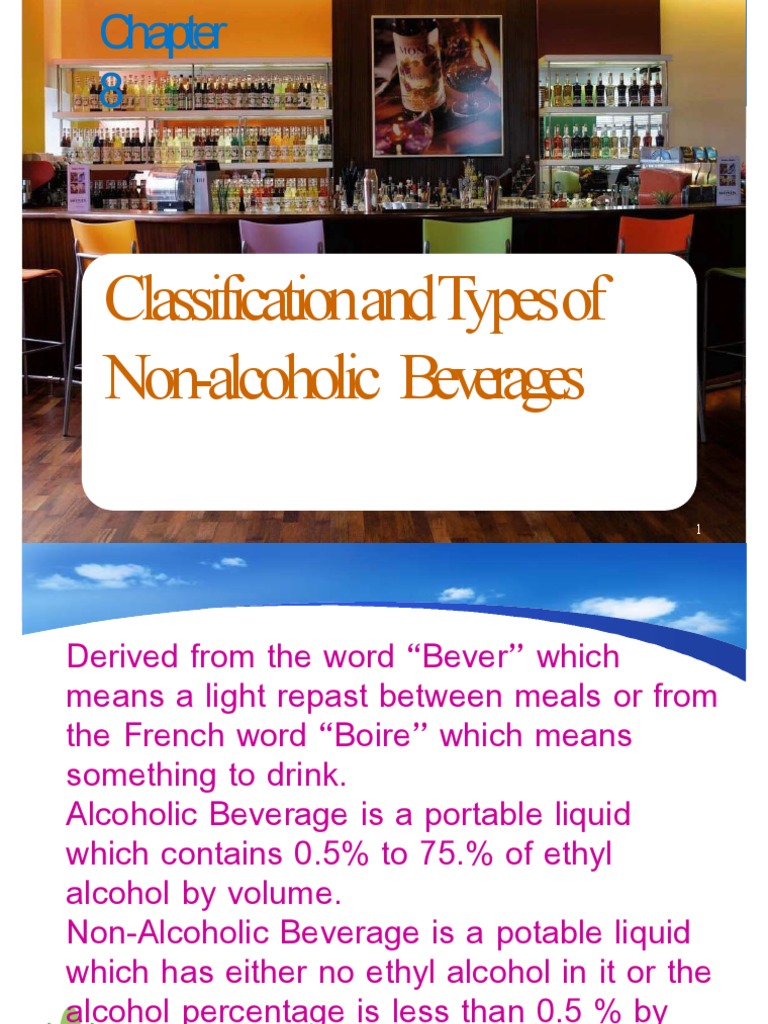 Classification of Non-Alcoholic Beverages | PDF | Cooking, Food & Wine