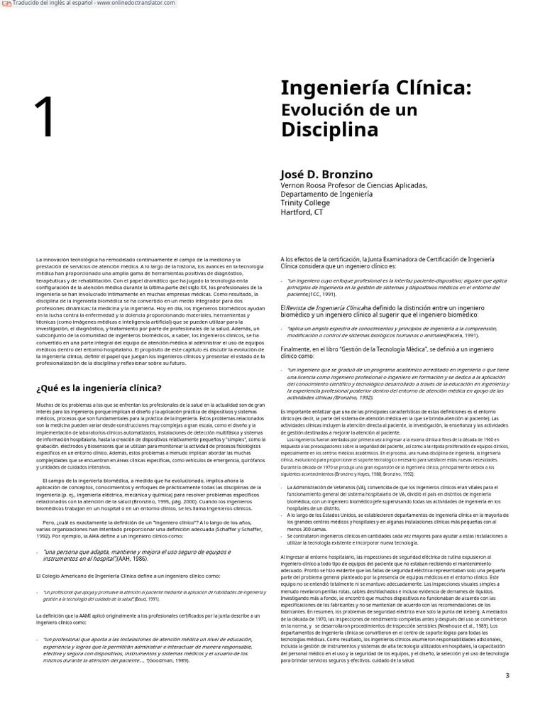 CLINICAL ENGINEERING HANDBOOK - CAP 1 A 5.en - Es | PDF