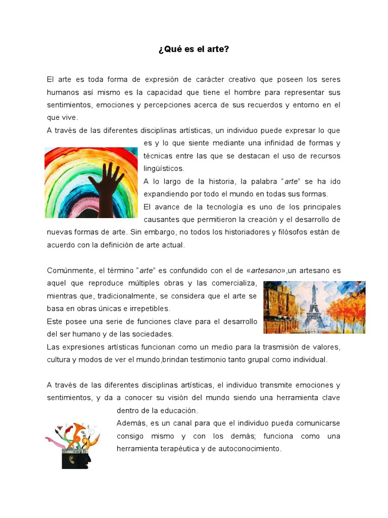 ¿Qué Es El Arte? | PDF