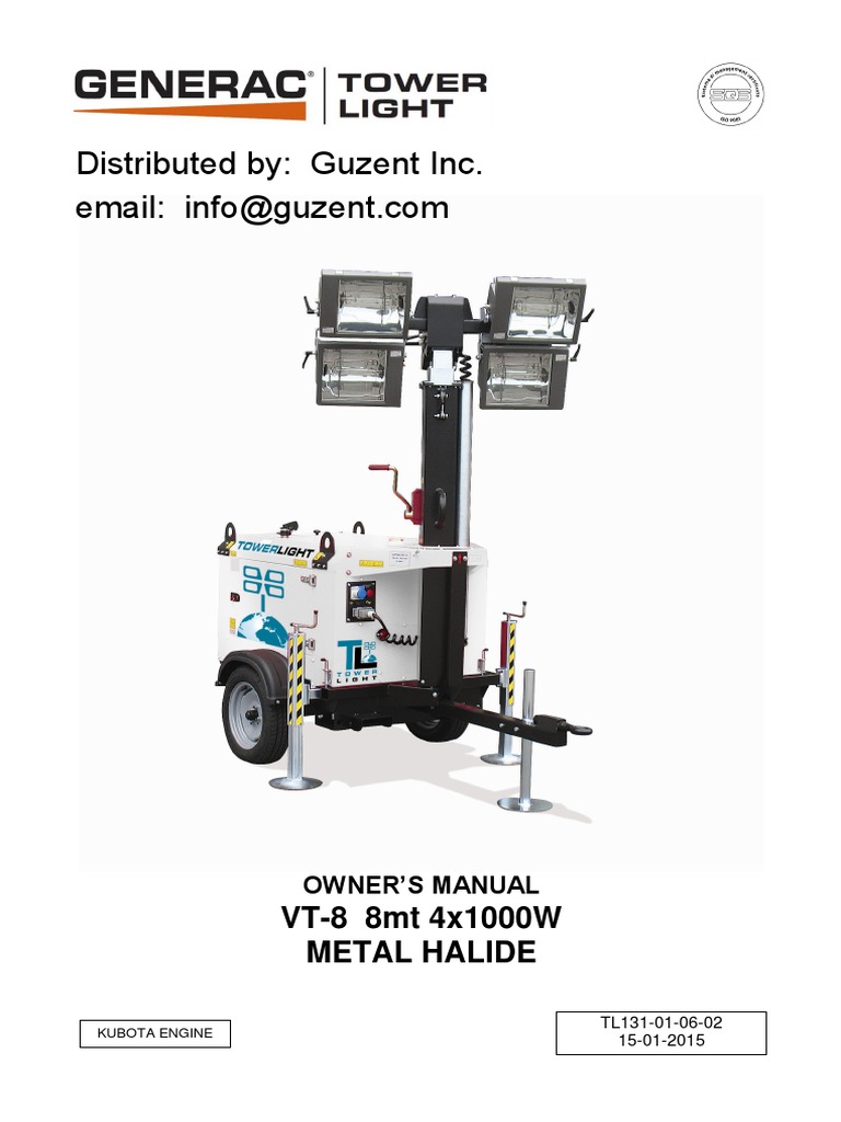 VT8 Instructional Manual & Parts Manual For Customer | PDF | Mains ...