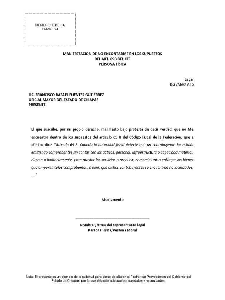 Manifestacion No Encontrarse 69B.CFF | PDF | Justicia | Crimen y violencia