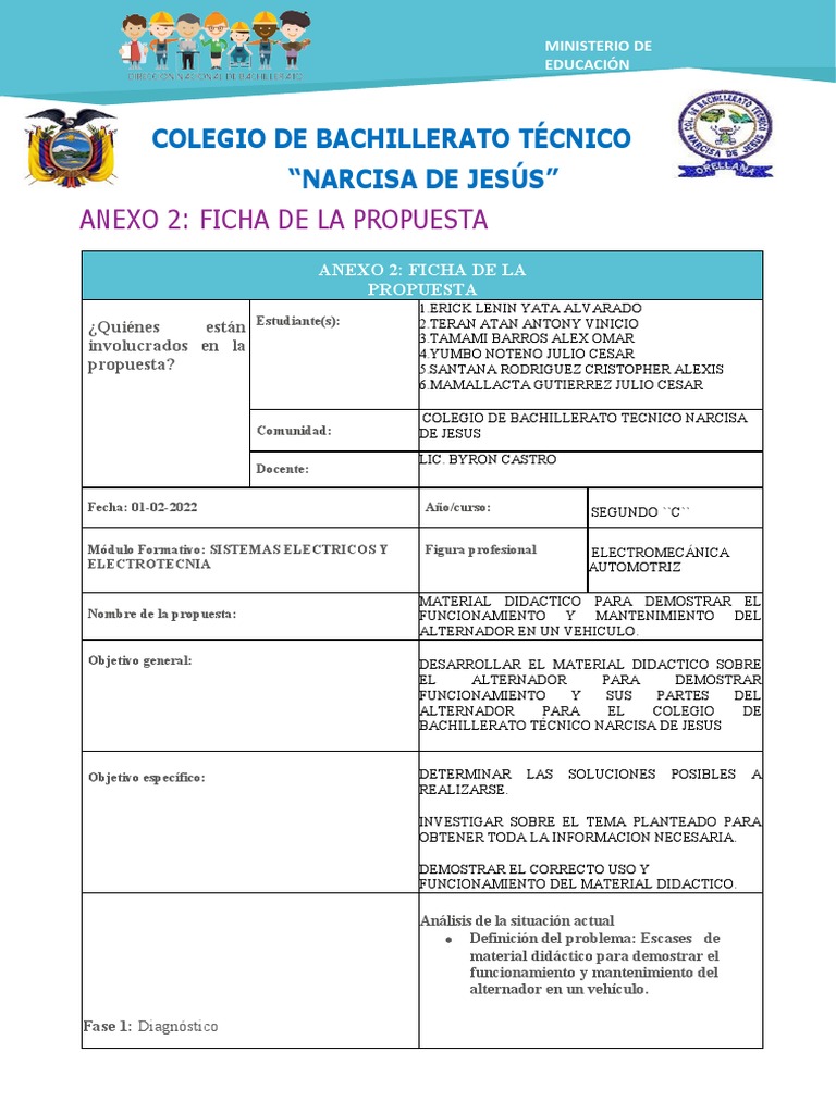 Erick Yata Anexo 1 | PDF