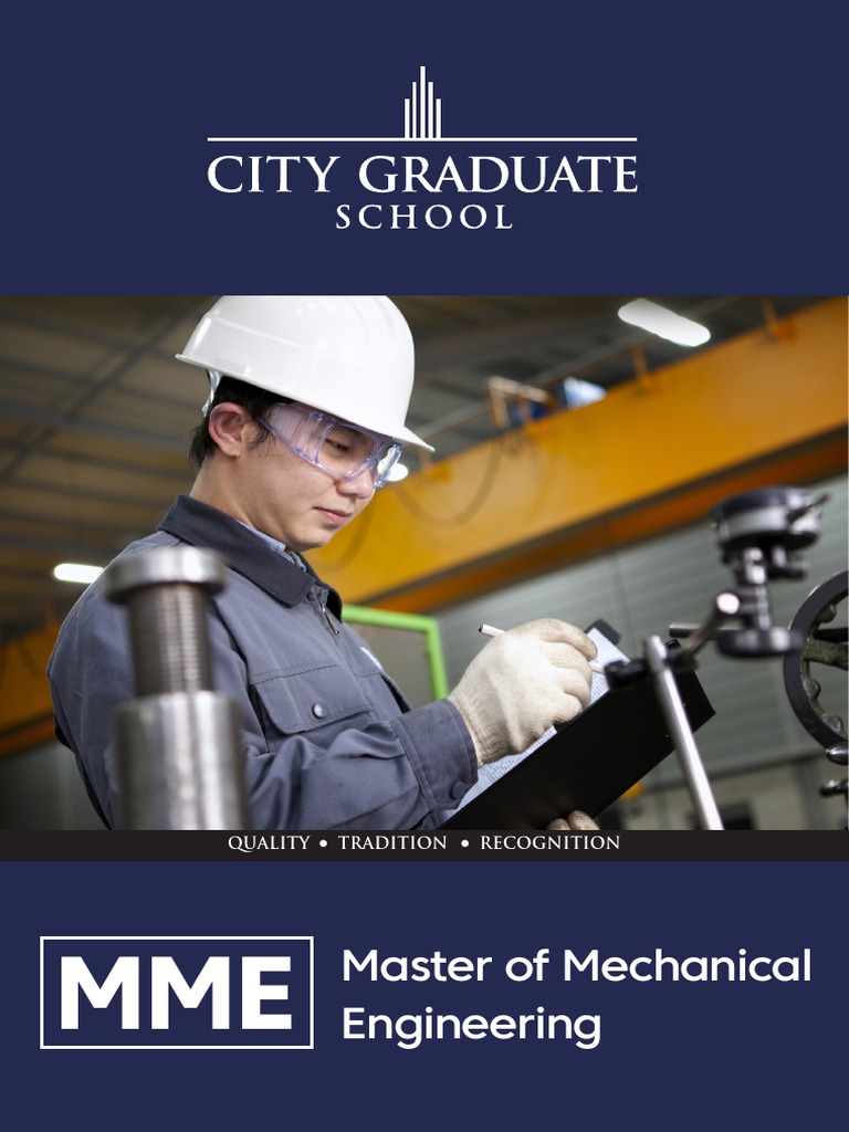 Master of Mechanical Engineering: Quality - Tradition - Recognition ...