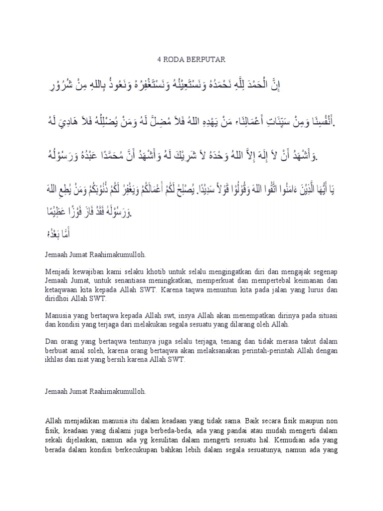 4 Roda Berputar | PDF