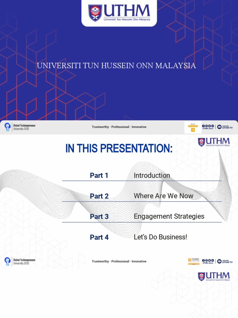 UTHM Introduction Slides (Latest Update 14122022) | PDF