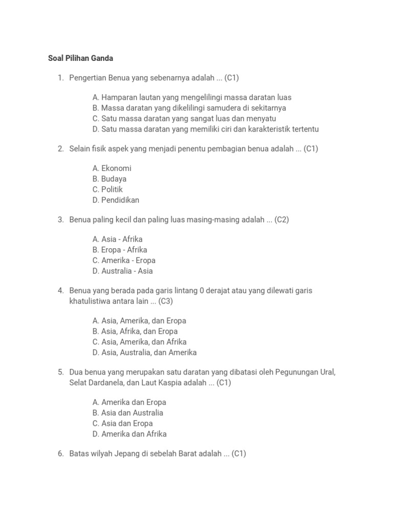 Soal Uh | PDF
