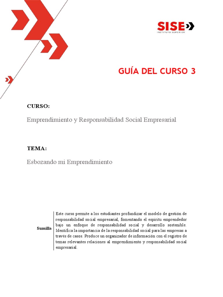 Guía 3 Erse | PDF | Iniciativa empresarial | Perú