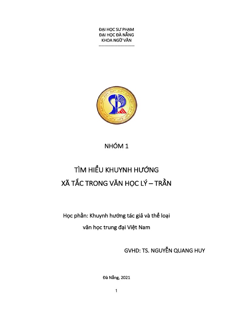 Nhom 1 - Nha Nho Tai Tu | PDF