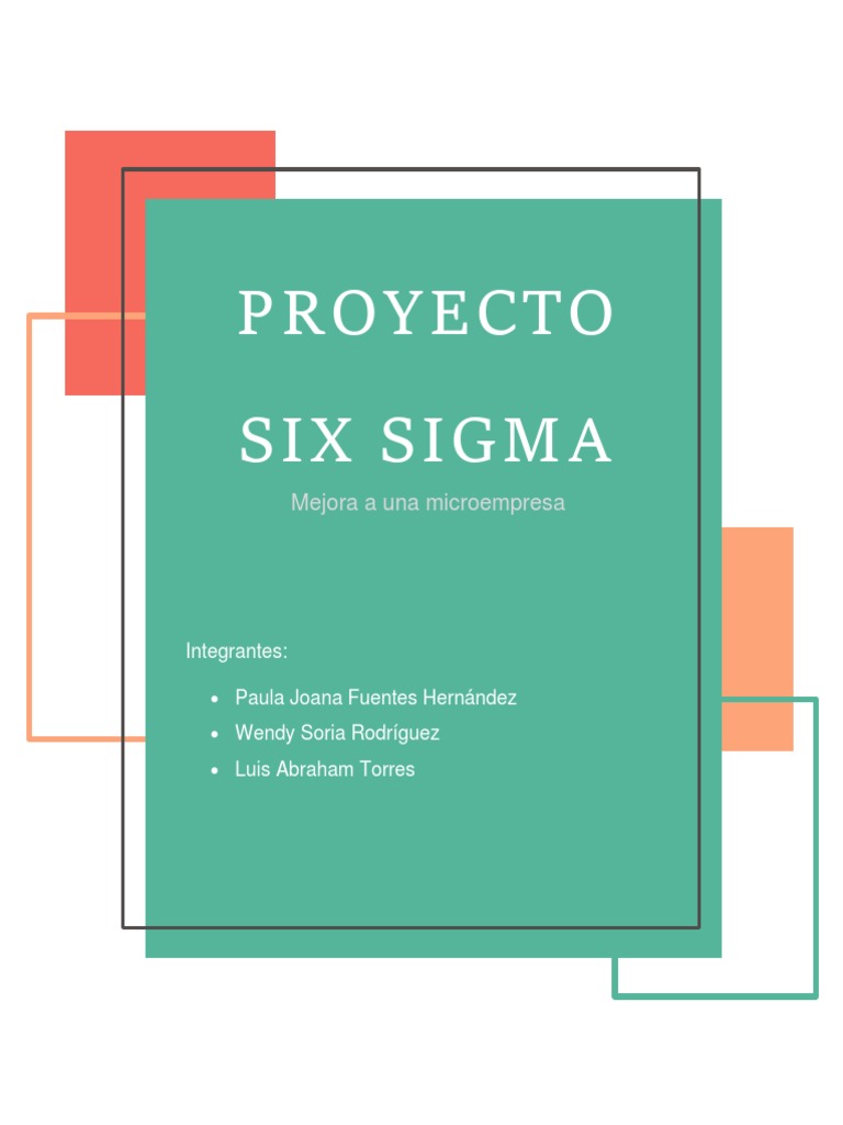 Proyecto Seis Sigma | Descargar gratis PDF | Six Sigma