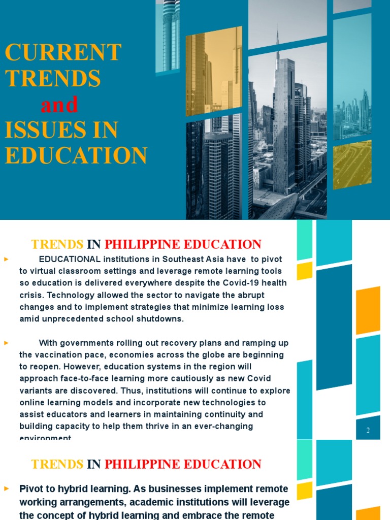 Current Trends and Issues in Education | Download Free PDF | Schools ...