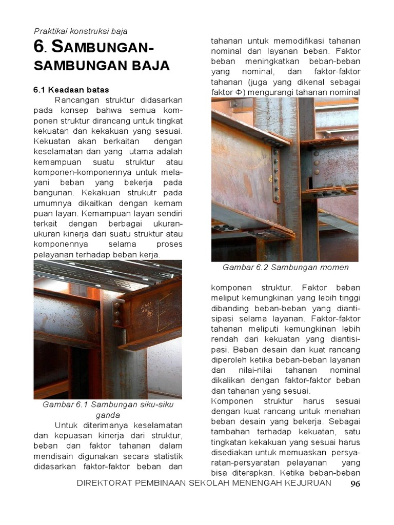 Detail Sambungan Baja PDF | PDF