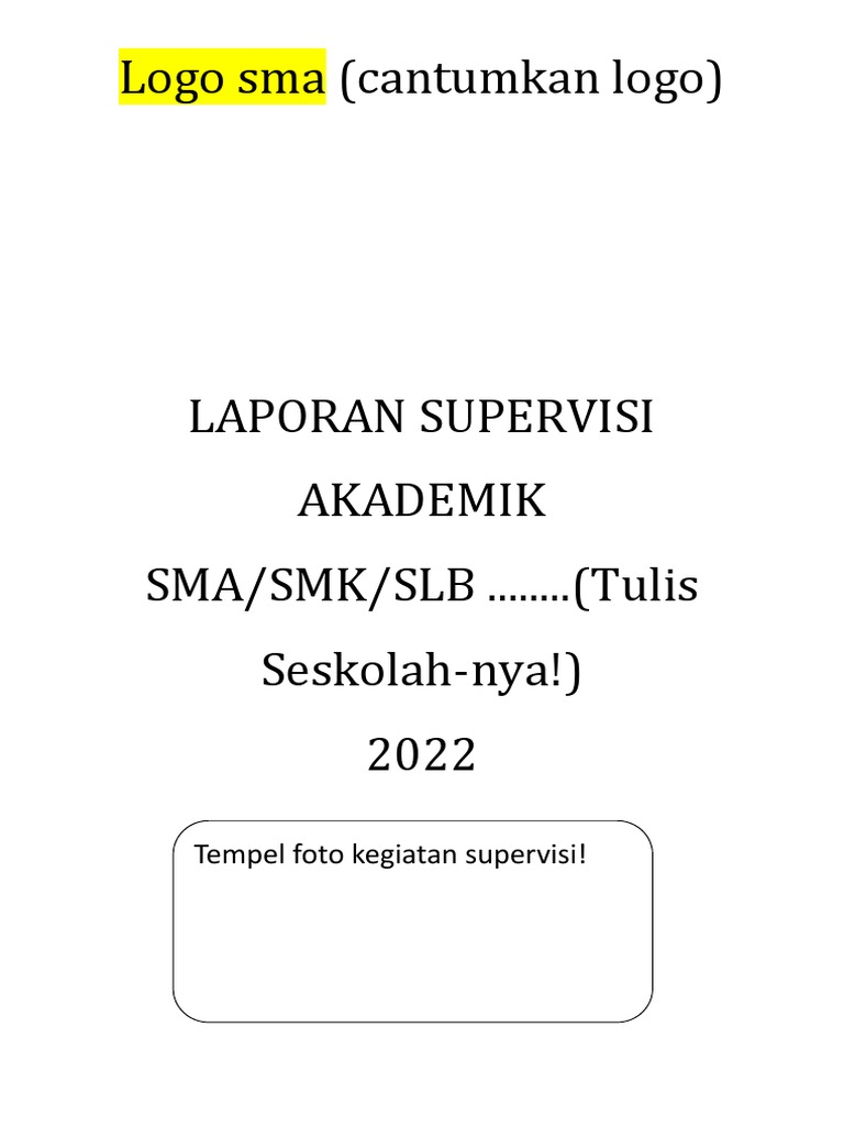 Laporan Supervisi Akademik | PDF