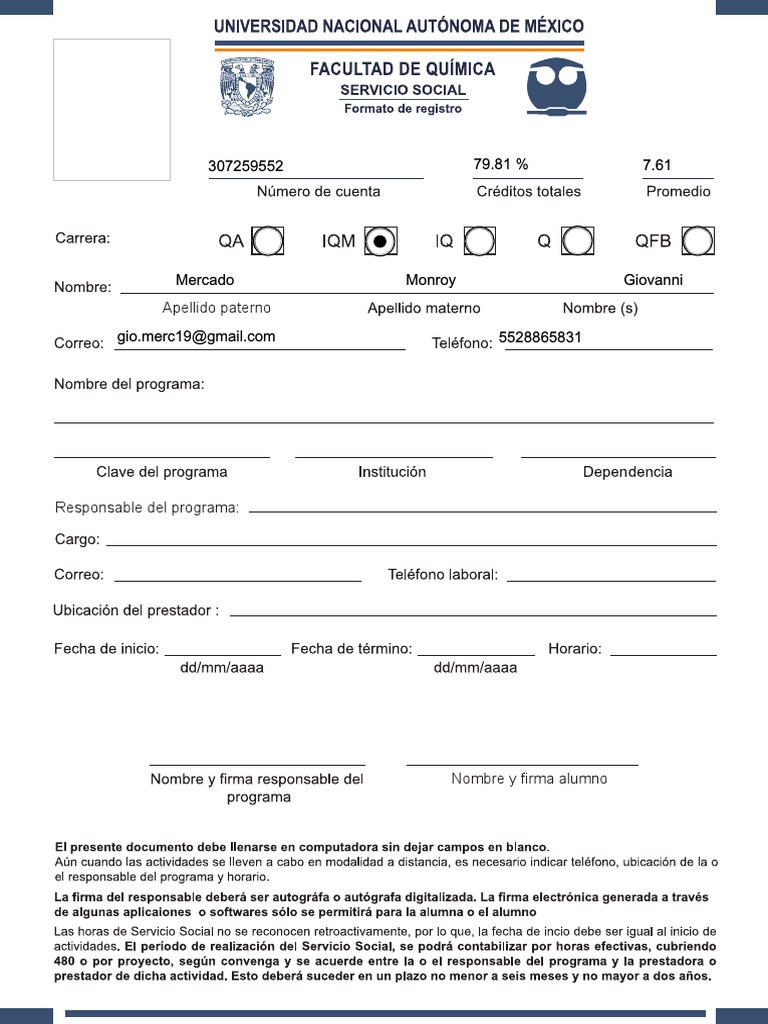 Formato de Resgistro GMM | PDF Formato de Resgistro GMM | PDF