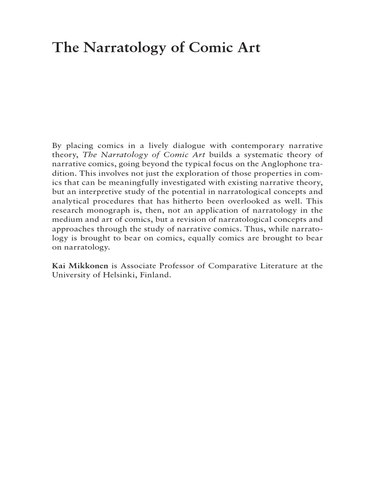 Text | PDF | Narrative | Comics