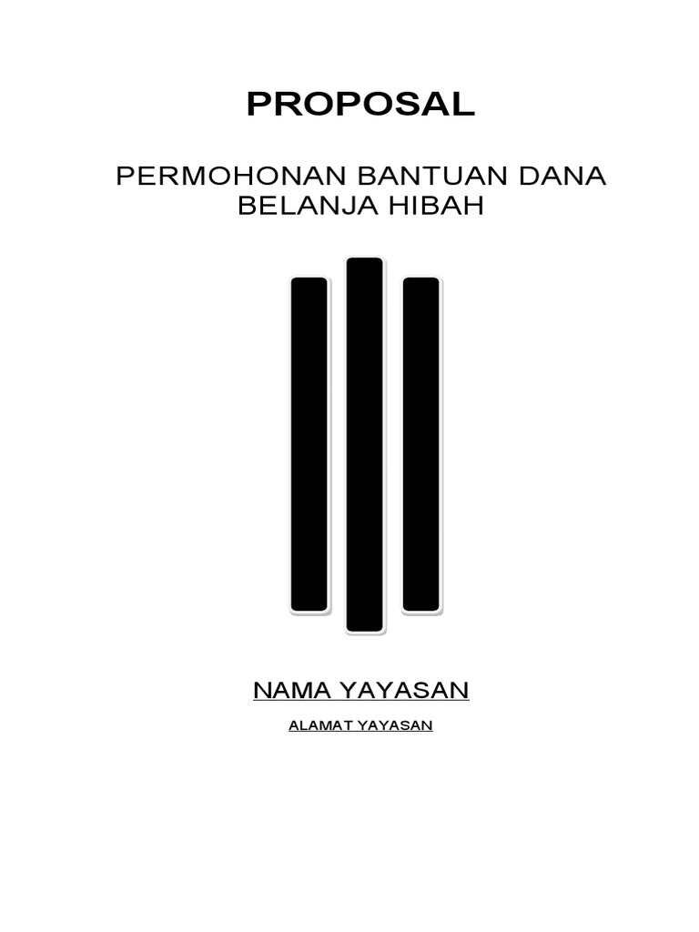 Contoh Proposal Yayasan Dan Lampiran | PDF