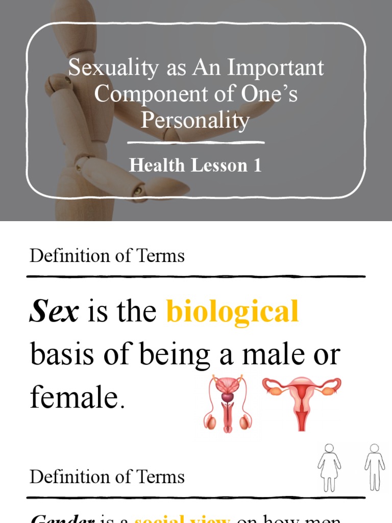 8 Sexuality As An Important Component of One's Personality | Download Free PDF | Gender Studies ...