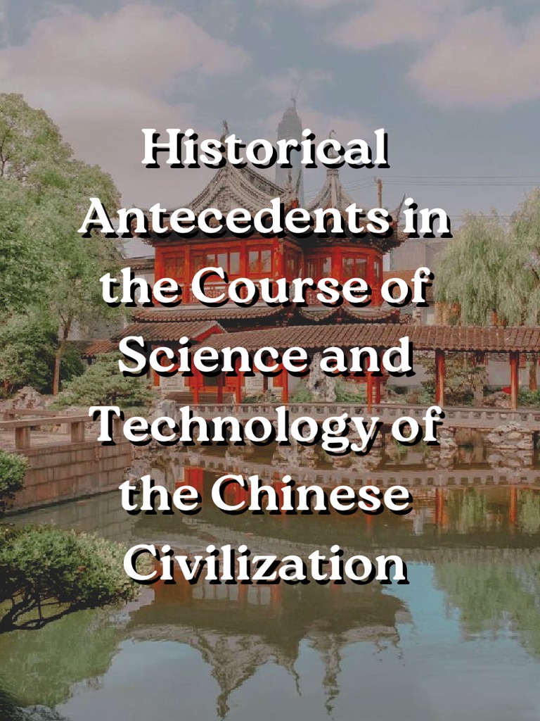 Historical Antecedents in The Course of Science and Technology of The ...