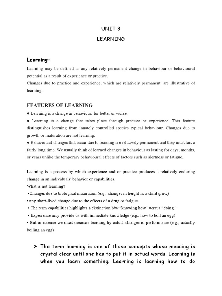 Learning PDF | PDF | Classical Conditioning | Learning