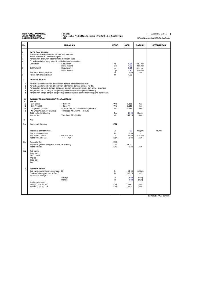 Pengecatan Protektif Struktur Beton 200mc | PDF
