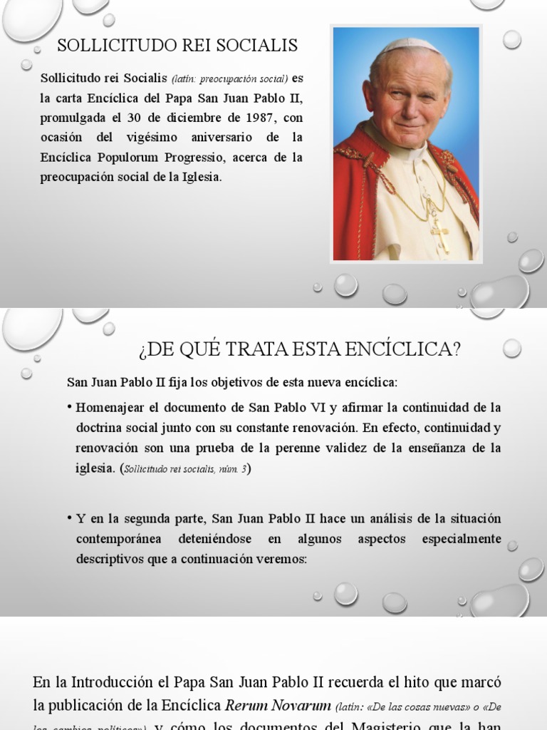 Sollicitudo Rei Socialis: Análisis y Reflexión | PDF