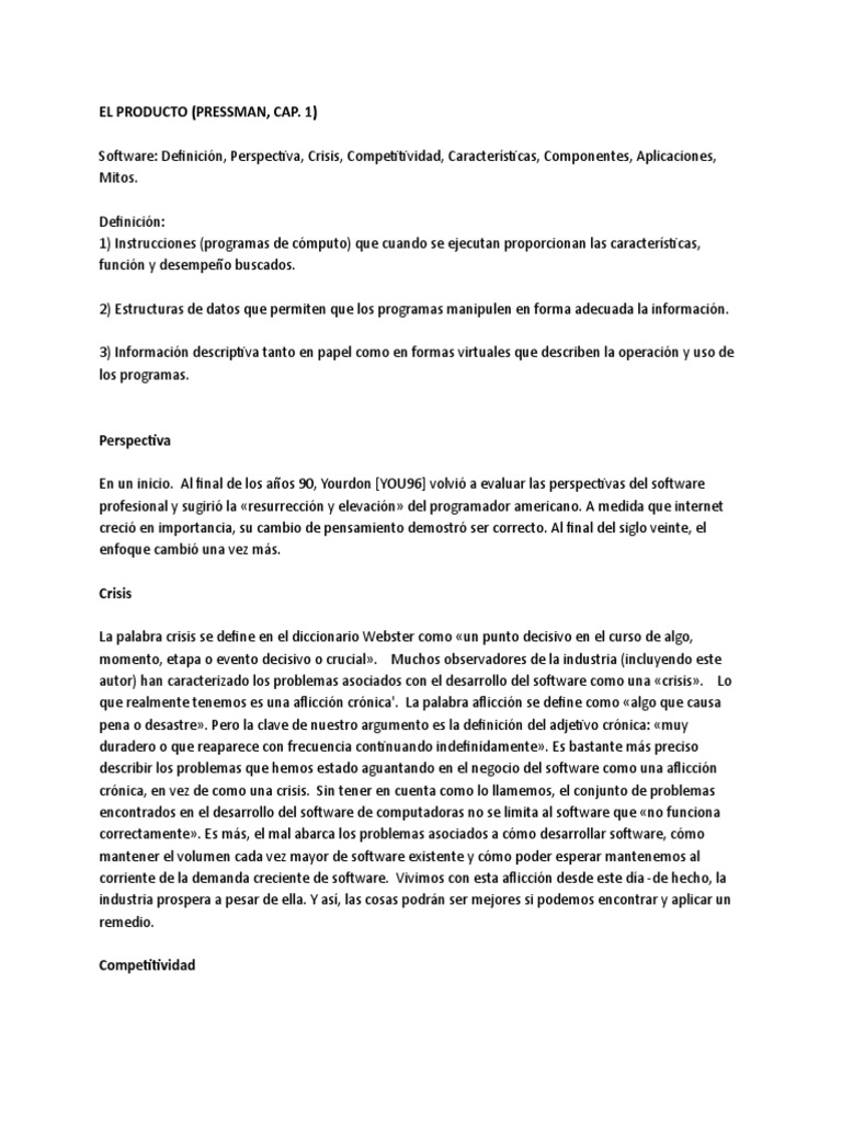 Ingenieria De Software Pdf Software Ingeniería De Software