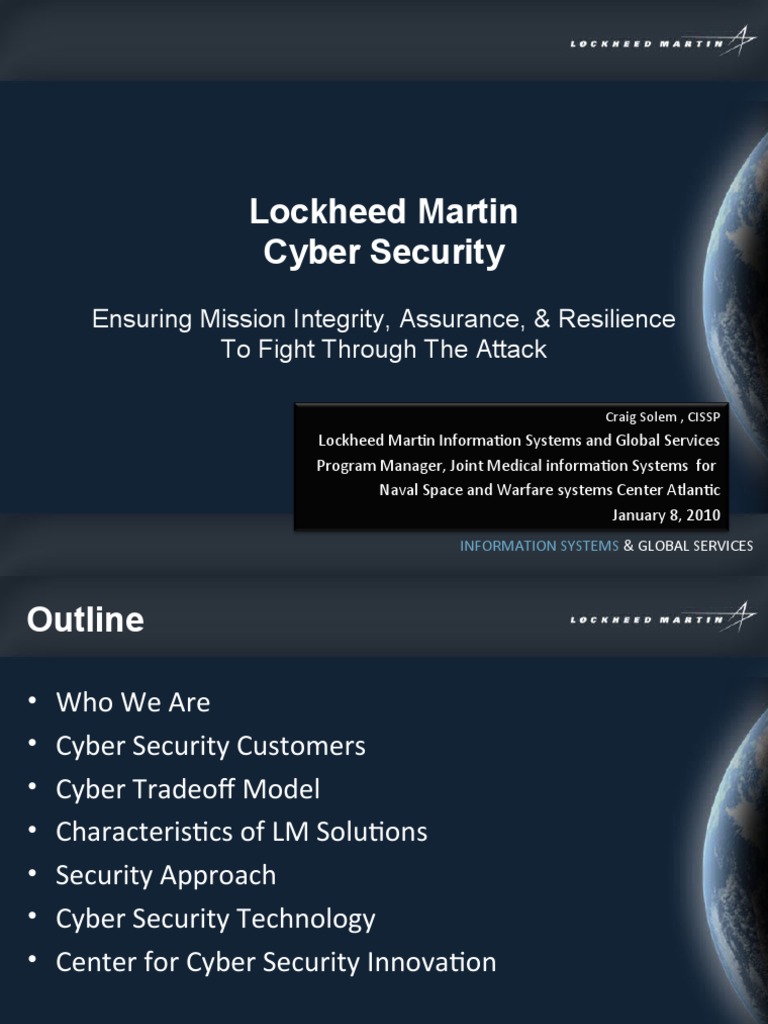 Lockheed Martin Cyber Security Solutions | PDF | Information Security ...