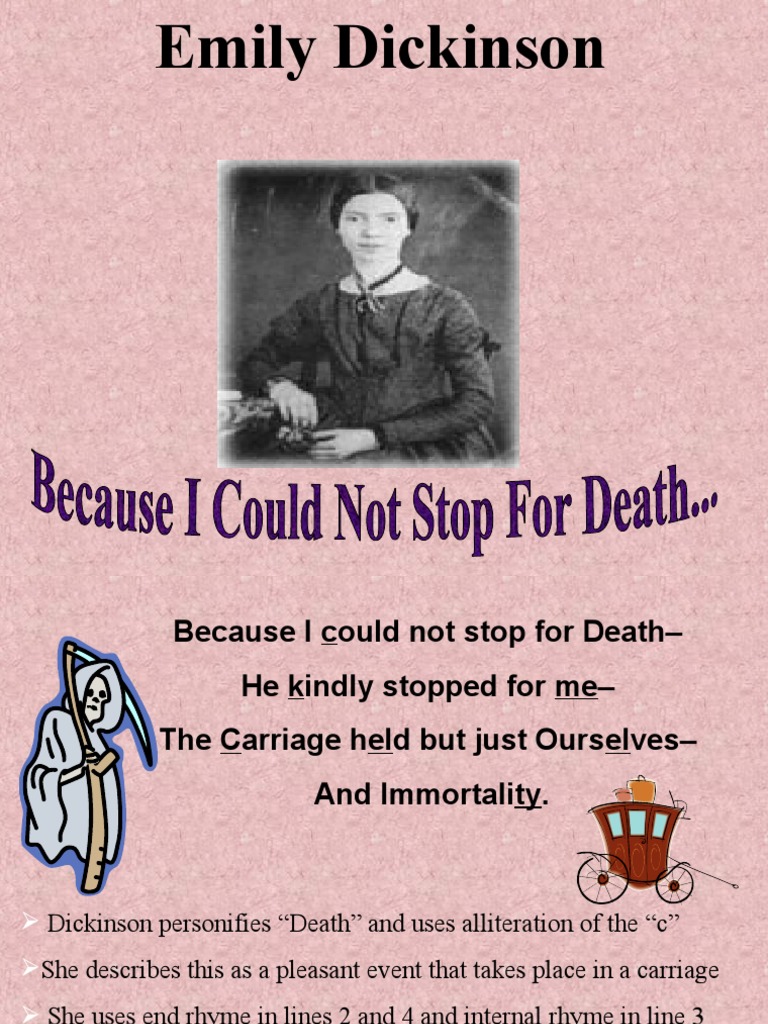 21st Because I Could Not Stop For Death | PDF | Poems | Poetry