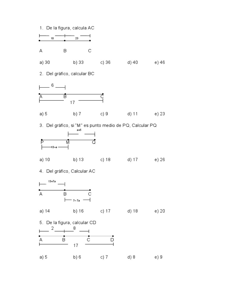 Geometría Segmentos II | PDF | Métodos y materiales de enseñanza
