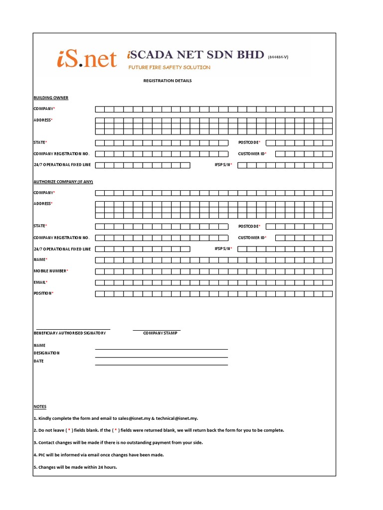 PIC Application and Change Form Guide | PDF