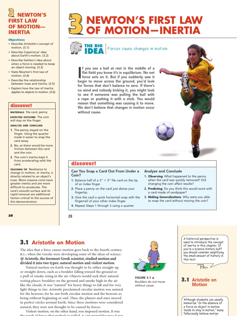 Ch. 3 Hewitt Book | PDF | Force | Inertia