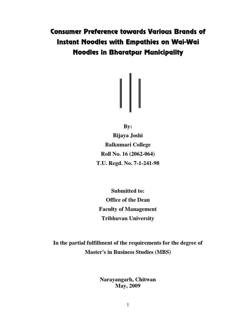 Full Thesis | PDF | Behavior | Consumer Behaviour