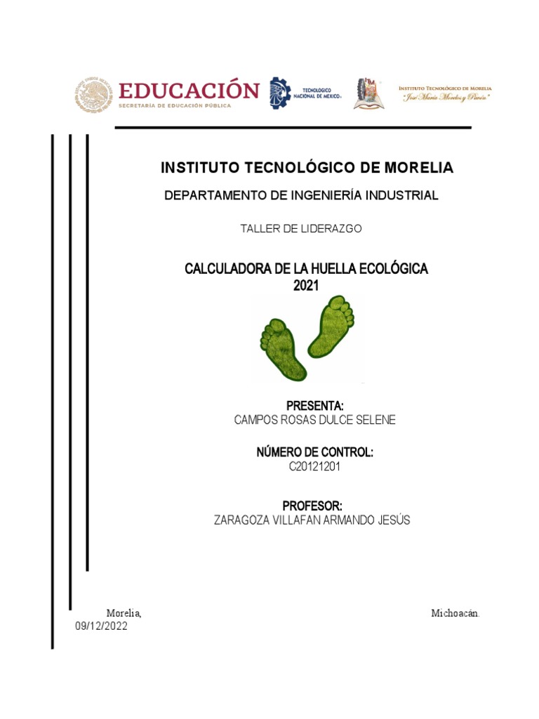 Huella Ecológica. Dulce Campos | PDF | Transporte | Naturaleza