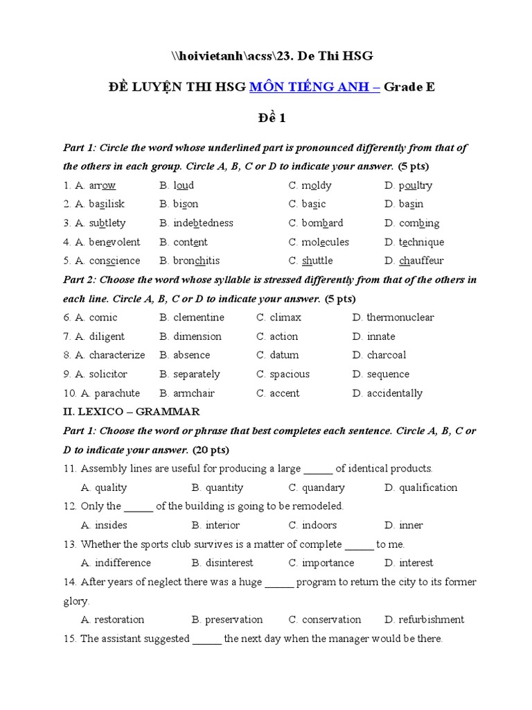 English Exam Preparation Guide | PDF