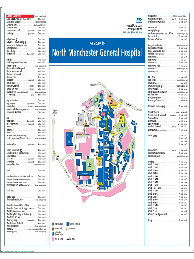 A Detailed Floor Plan and Directory of Services for North Manchester ...