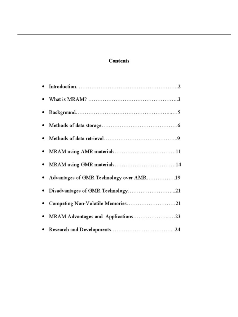 Seminar On Mram | PDF | Flash Memory | Computer Data Storage