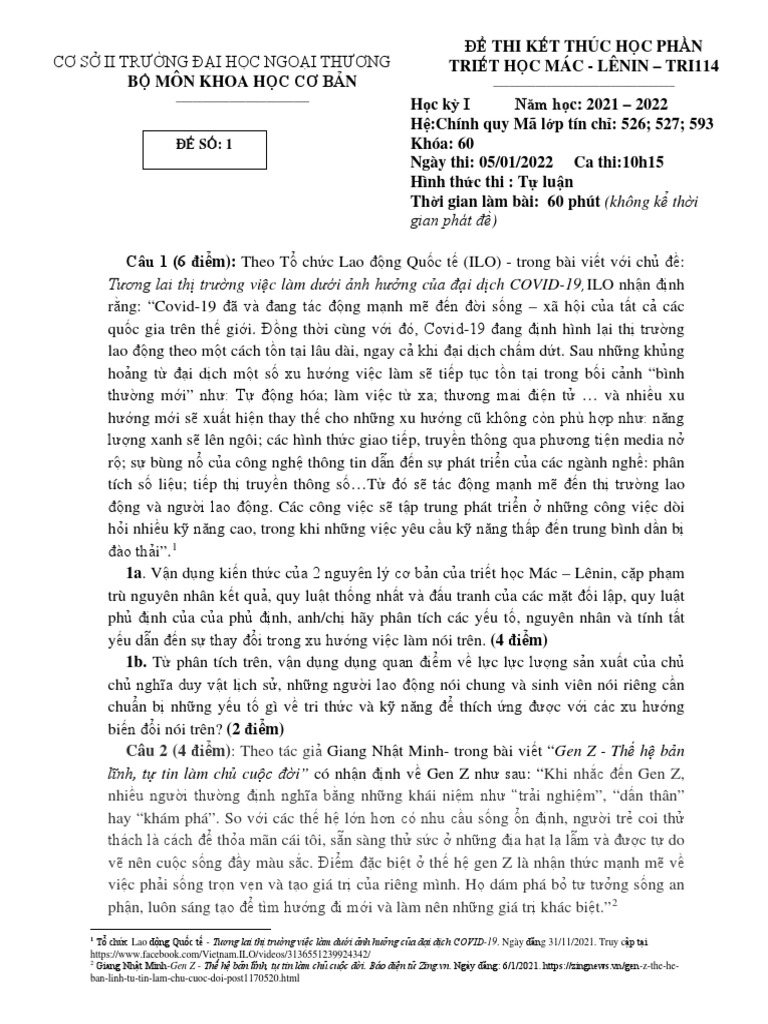 Đề thi THML- ML526;527;593 | PDF