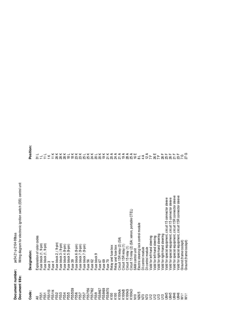 245 Wiring Diagram For Electronic Ignition Switch (EIS) Control Unit ...