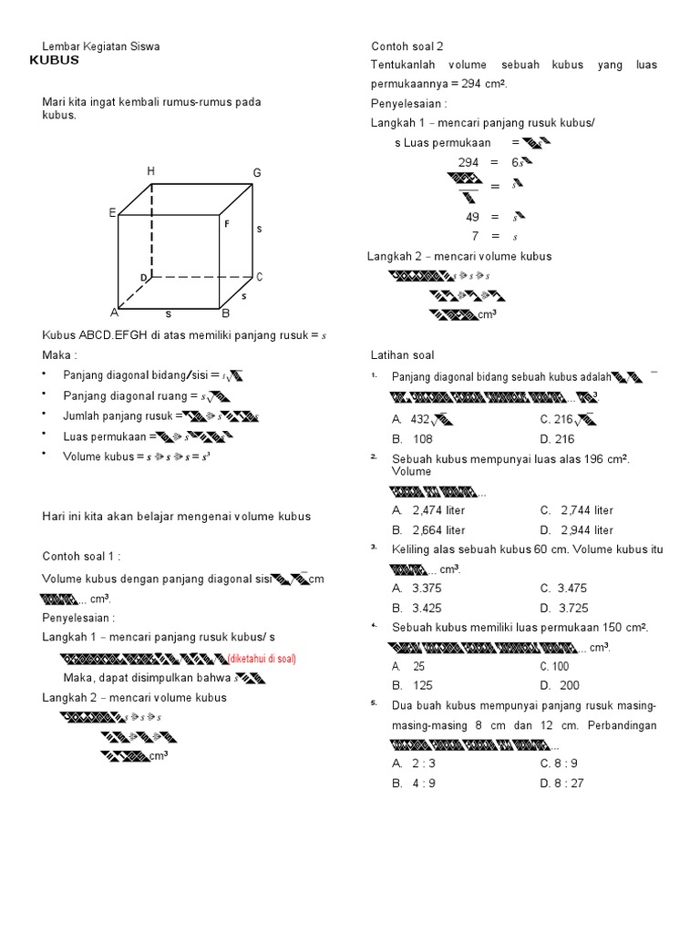 MODUL DAN SOAL BANGUN RUANG | PDF