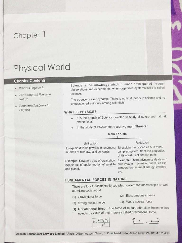Physics Class 11 ch-1,2,3 Akash Module Notes | PDF