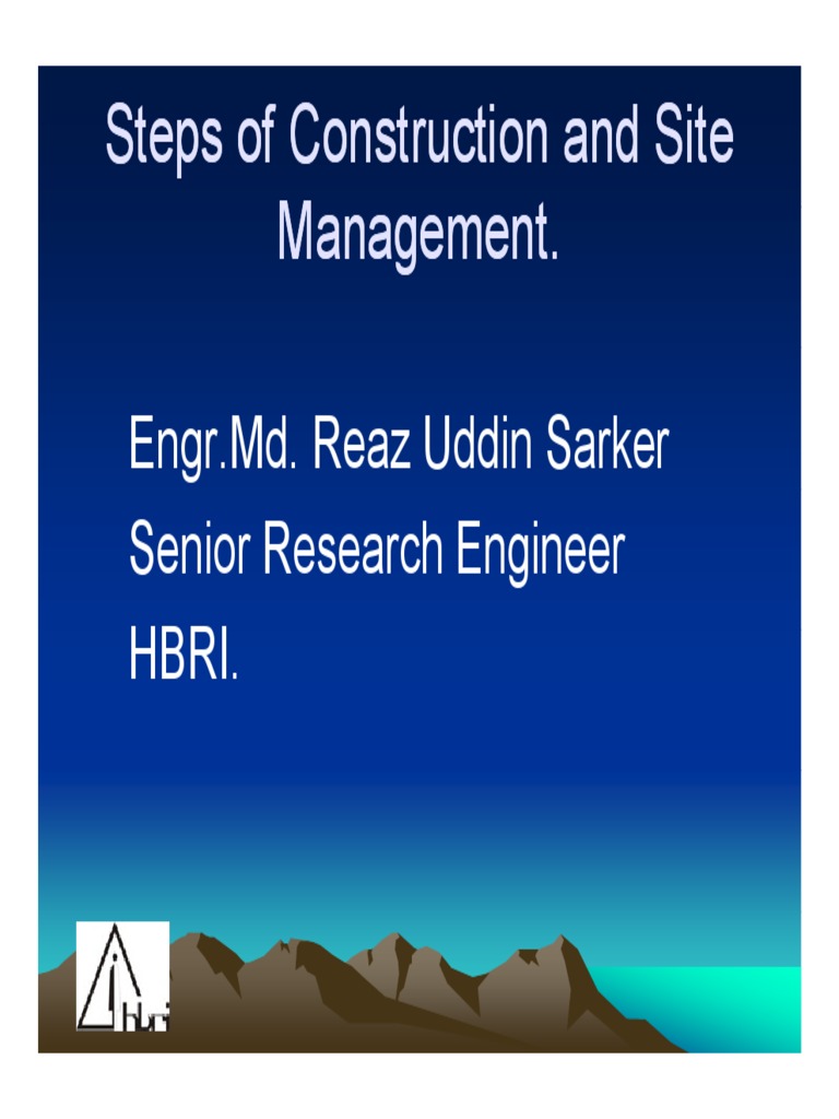 Construction Steps - Reaz - Uddin | PDF | Wall | Foundation (Engineering)