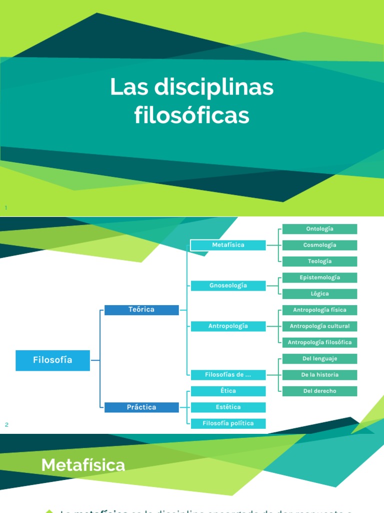 Las Disciplinas Filosóficas | PDF | Metafísica | Conocimiento