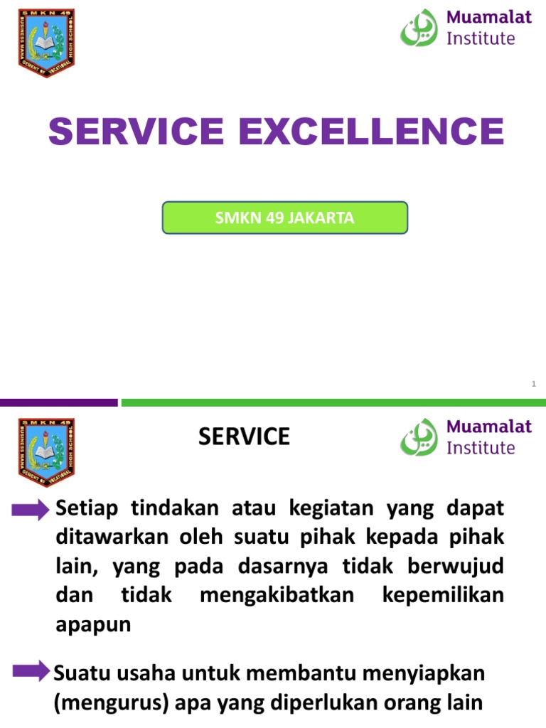 Materi Training Service Excellence THN 2020 | PDF