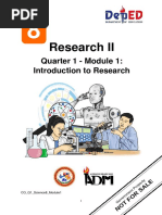 Research 8 Quarter 1 Module 2 | PDF | Ethnography | Statistics
