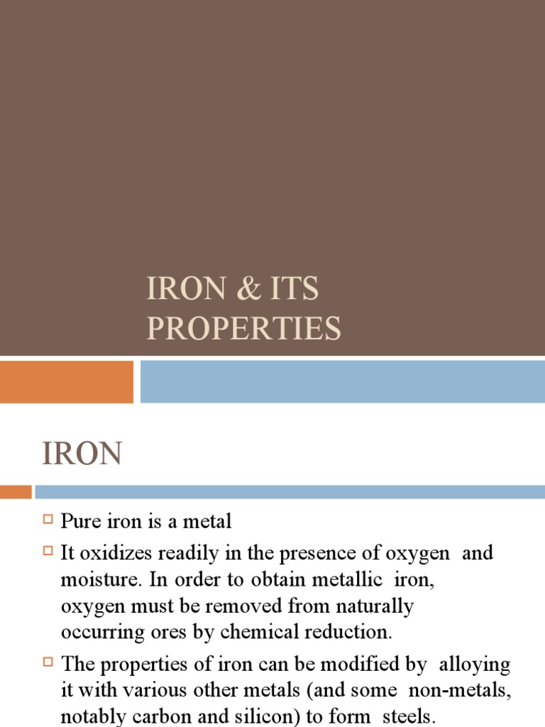 Iron | PDF | Steel | Stainless Steel