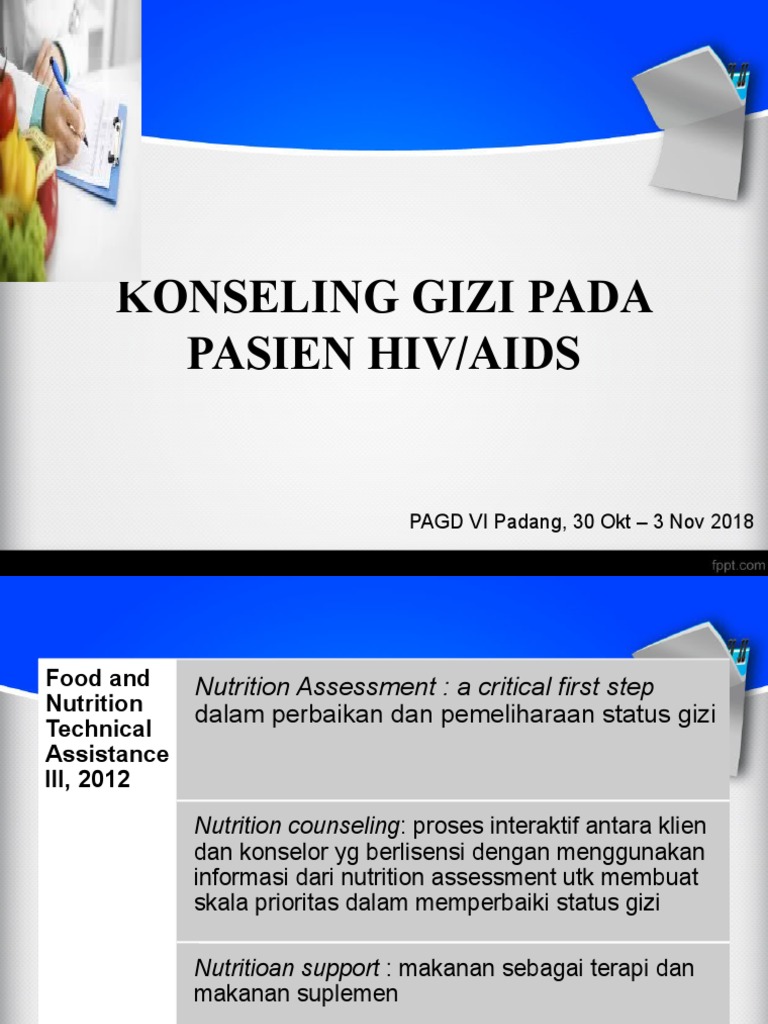 Konseling Gizi untuk Pasien HIV/AIDS | PDF