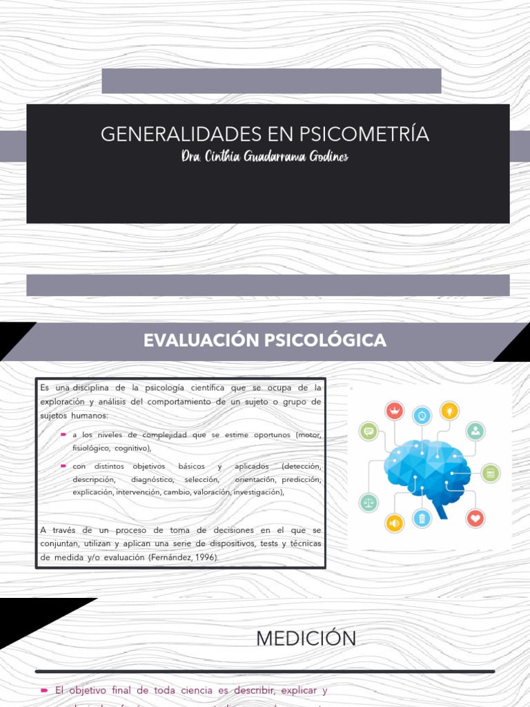 Generalidades en La Psicometria | PDF | Validez (Estadísticas) | Sicología
