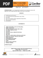 CeeBee Super Bee 300 LF TDS | PDF | Titration | Chemistry